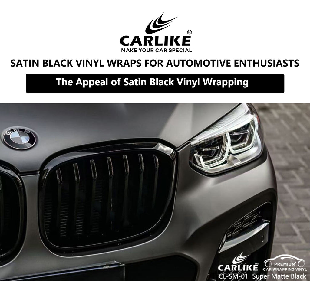 Bold & Beautiful: Satin Black Vinyl Wraps for Automotive Enthusiasts