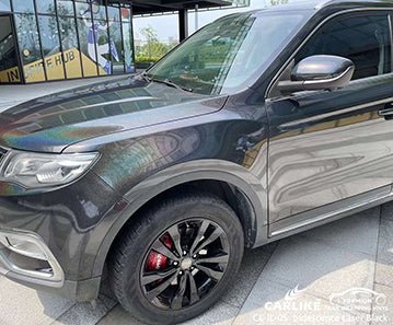 Iridescence laser black vinyl factory price – CARLIKE WRAP