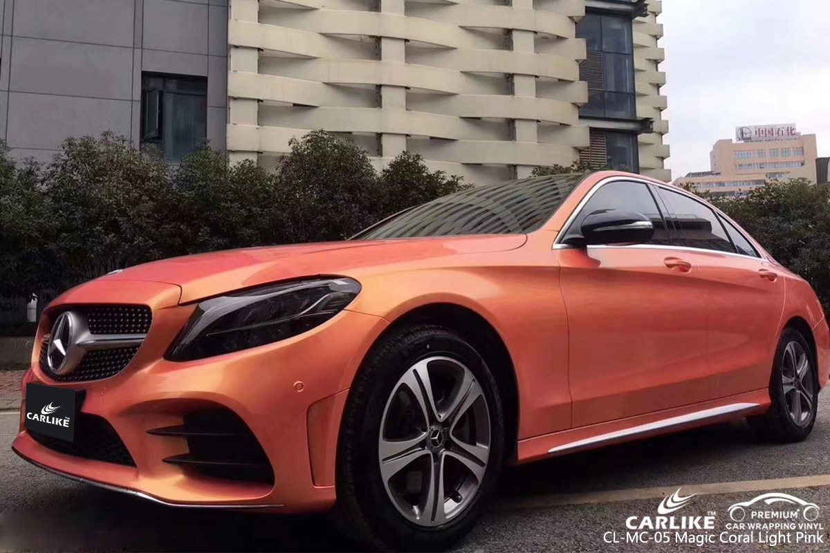 CARLIKE CL-MC-05 GLOSS MAGIC CORAL LIGHT PINK VINYL For Mercedes ...