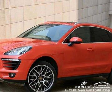 Super gloss crystal orange vinyl factory – CARLIKE WRAP