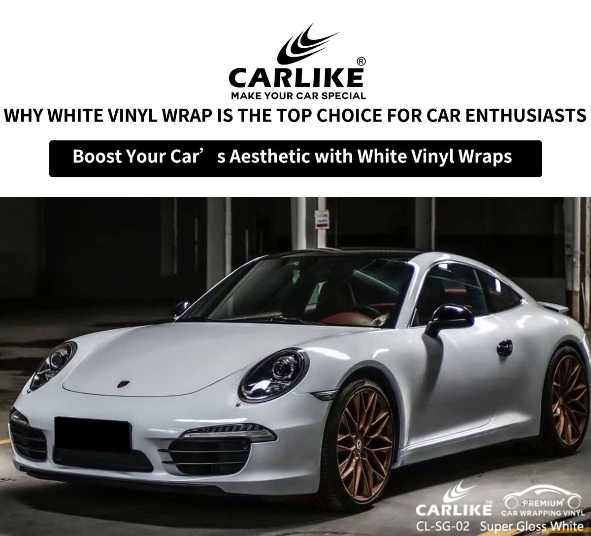 Choosing the Best White Vinyl Car Wrap for Your Vehicle – CARLIKE WRAP
