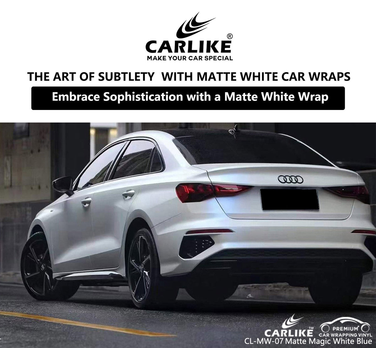 The Art of Subtlety: Embrace Sophistication with a Matte White Wrap ...
