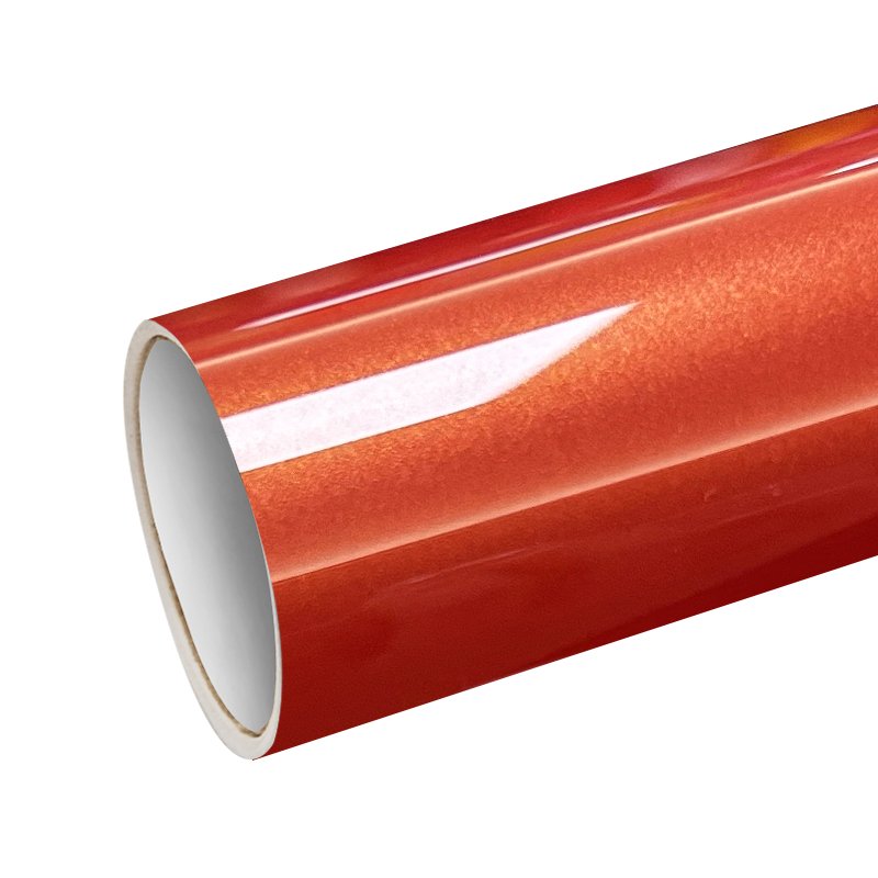 TPU Metallic Orange Vinyl Heat Repair Color PPF Factory