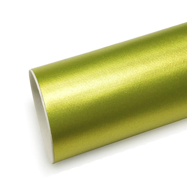 Chrome Matte Fluorescent Green Vinyl