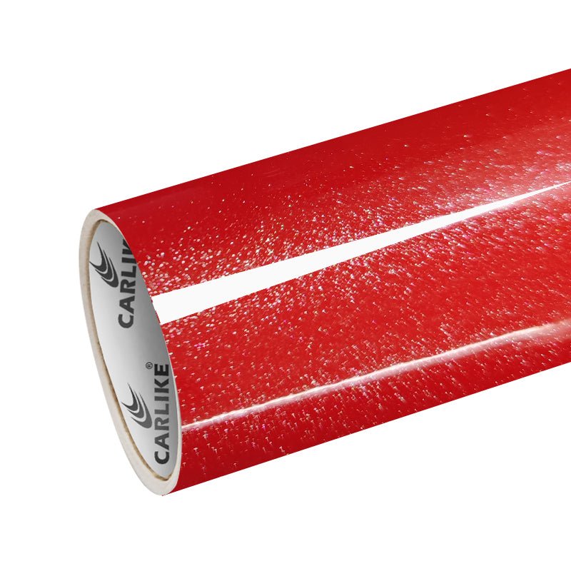 Diamond Crystal Red Vinyl Car Body Wrap Film Supplier – CARLIKE WRAP