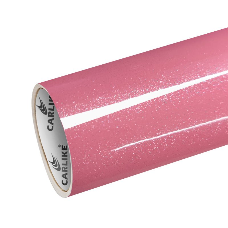 Diamond Crystal Pink Vinyl Wrapping Car Price Supplier