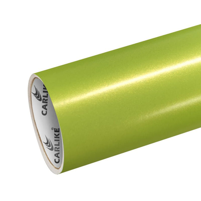 Electro Metallic Satin Fluorescent Yellow Vinyl Film for Car Wrapping