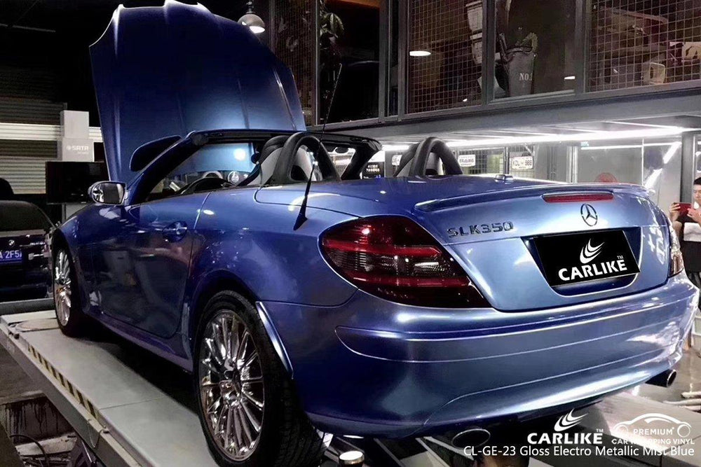 Electro Metallic Gloss Mist Blue Vinyl Car Wrapping
