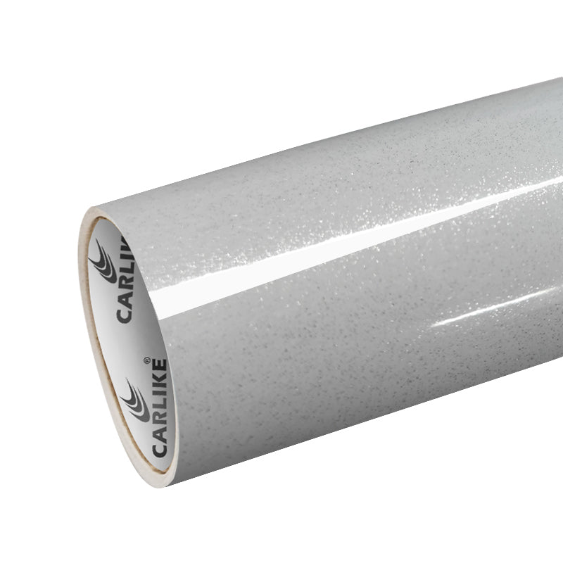 Super Heavy Metallic Gloss White Vinyl Supplier – CARLIKE WRAP