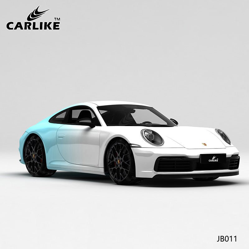 White to light blue high-precision printing customized car wrap ...
