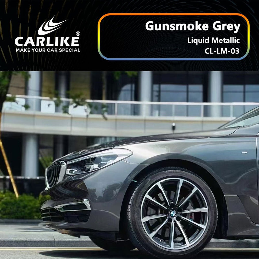 Liquid Metallic Gunsmoke Grey Vinyl For Car