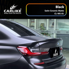 Satin Ceramic Matte Black Vinyl Car Body Wrap