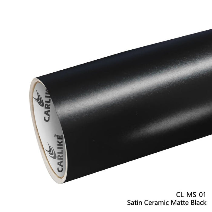 Satin Ceramic Matte Black Vinyl Car Body Wrap