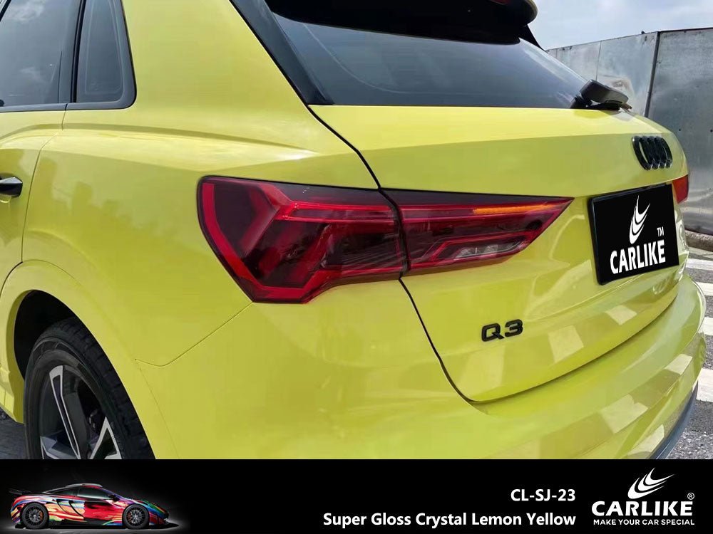Super Gloss Crystal Lemon Yellow Vinyl PET Liner Car Wrap – CARLIKE WRAP