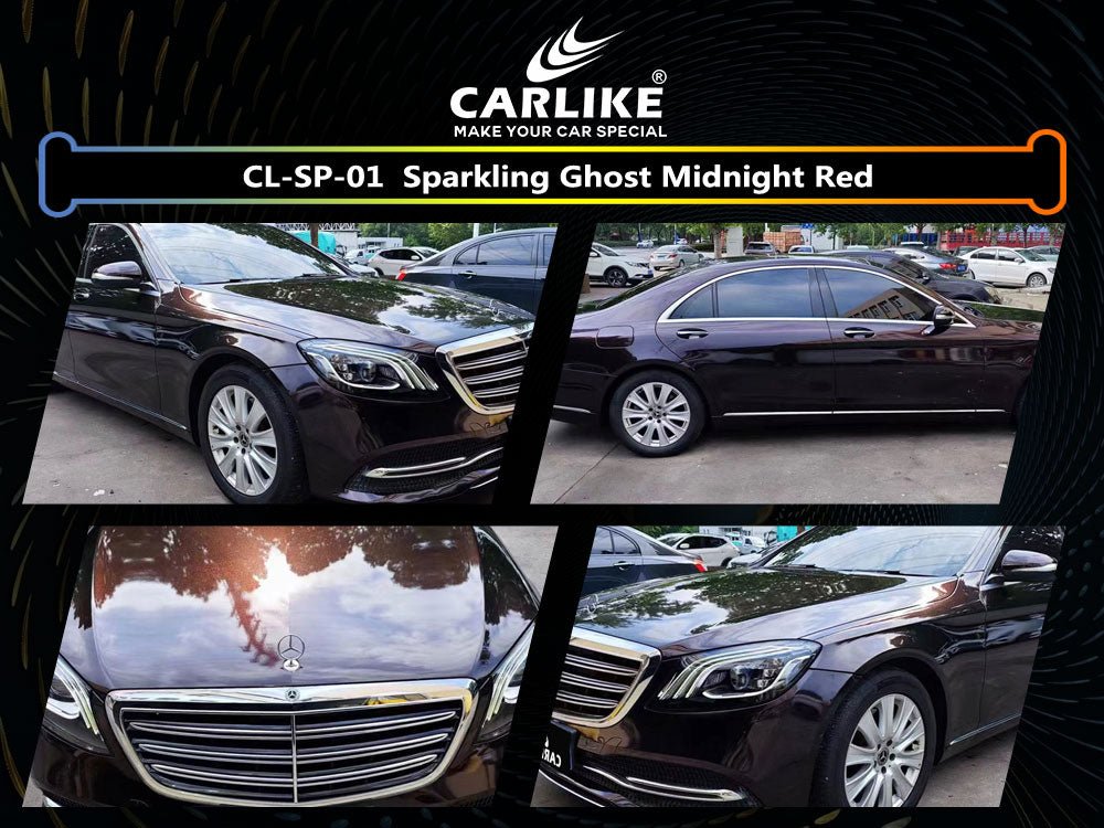 Sparkling Ghost Midnight Red Vinyl Car Body Sticker – CARLIKE WRAP