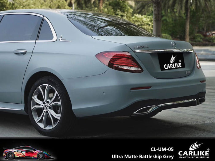 Ultra Matte Battleship Grey Vinyl Wrapping Car