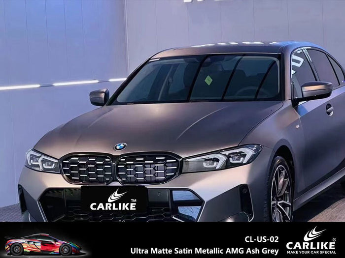 Ultra Matte Satin Metallic AMG Ash Grey vinyl Wrap wholesale price
