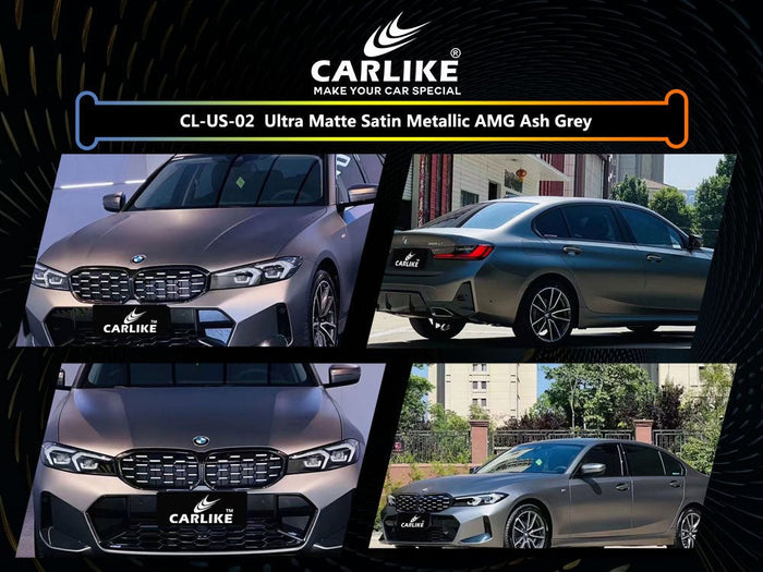 Ultra Matte Satin Metallic AMG Ash Grey vinyl Wrap wholesale price