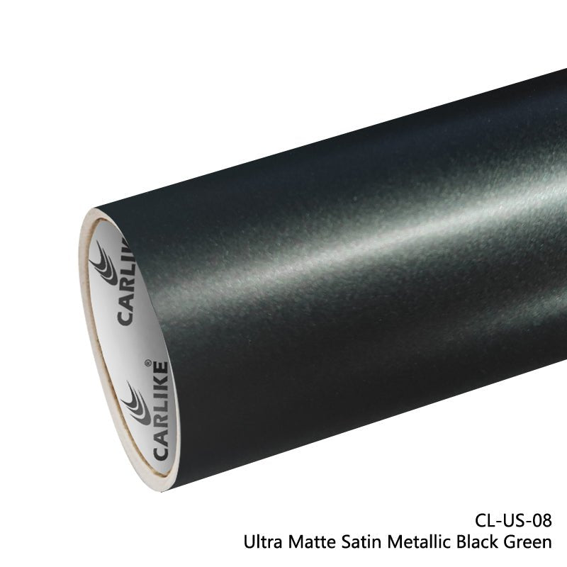 Ultra Matte Satin Metallic Black Green Vinyl for Car Wrap – CARLIKE WRAP